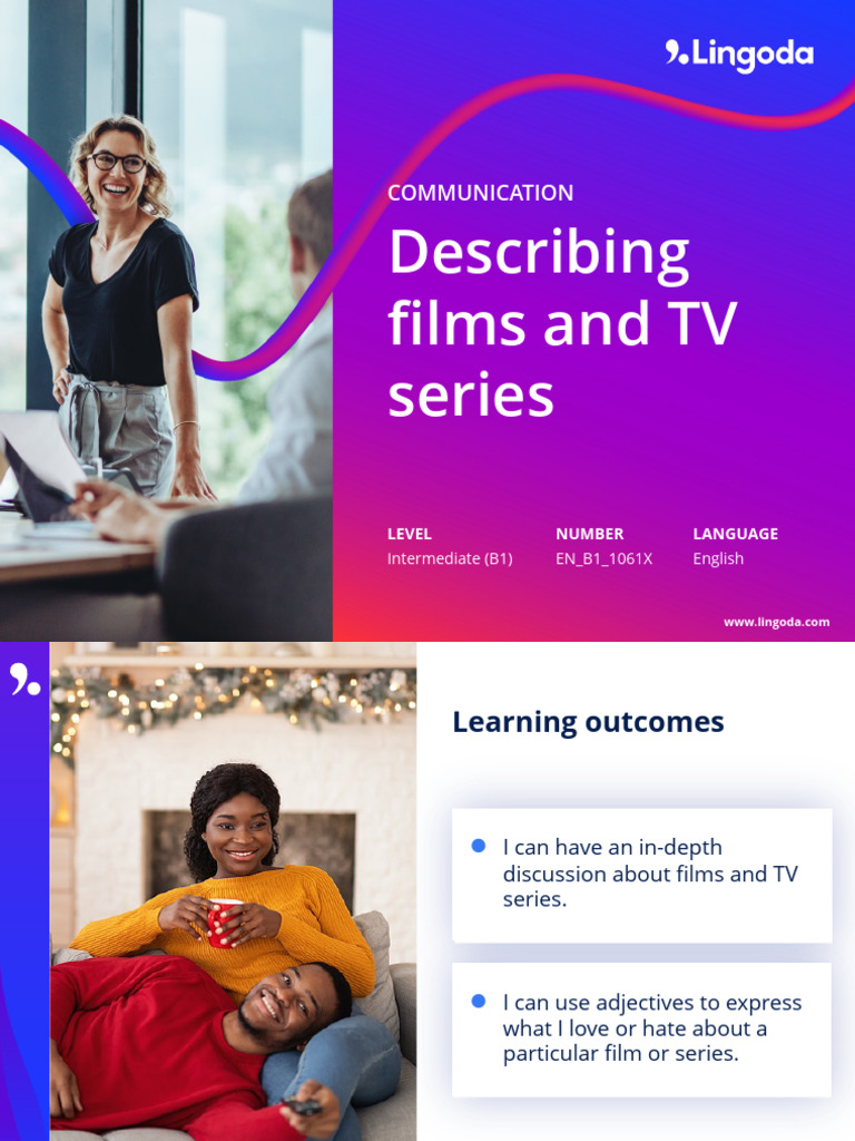 Describing Films and TV Series | PDF | Adjective