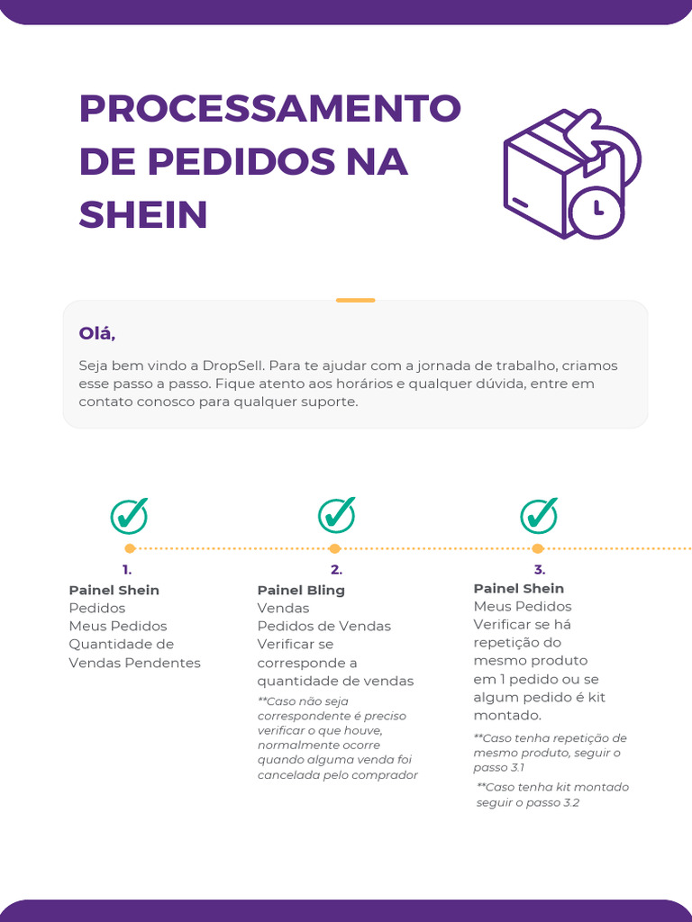Processamento de Pedidos Na Shein | PDF