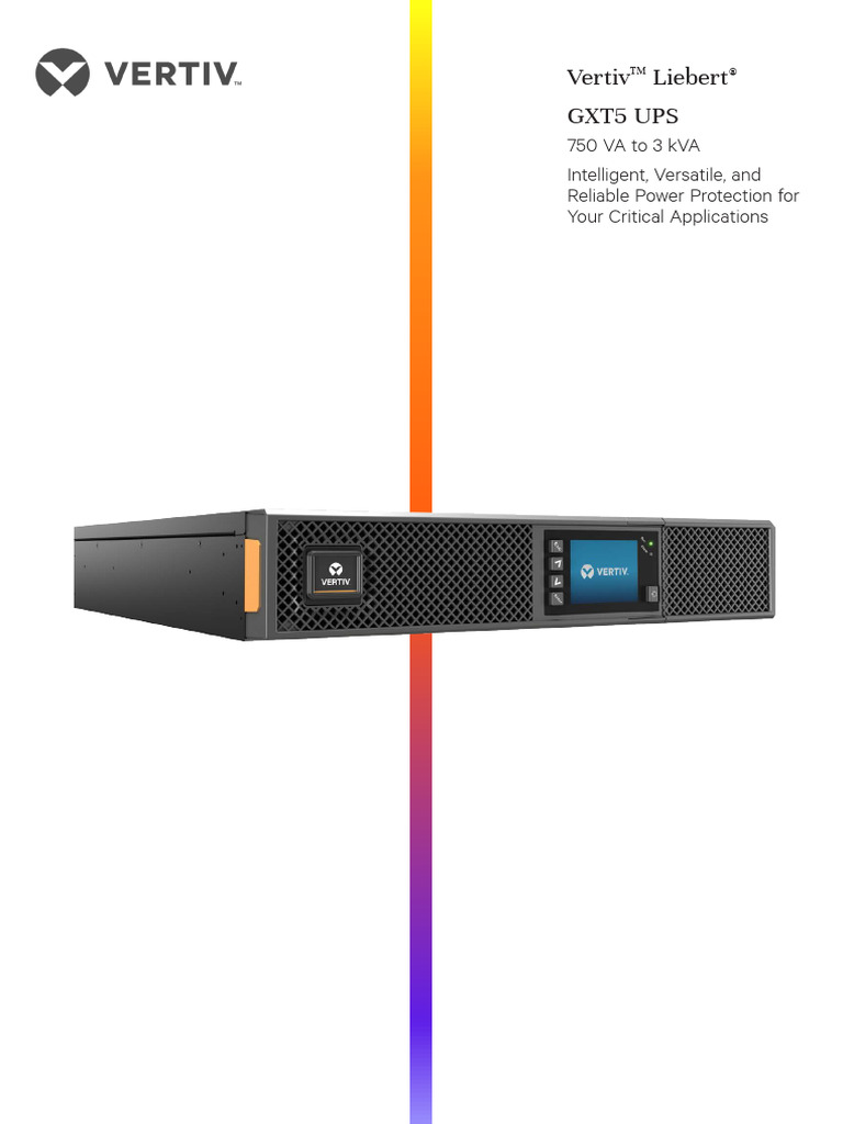 Vertiv Liebert GXT5 750VA 3KVA | PDF | Power Inverter | Electronics