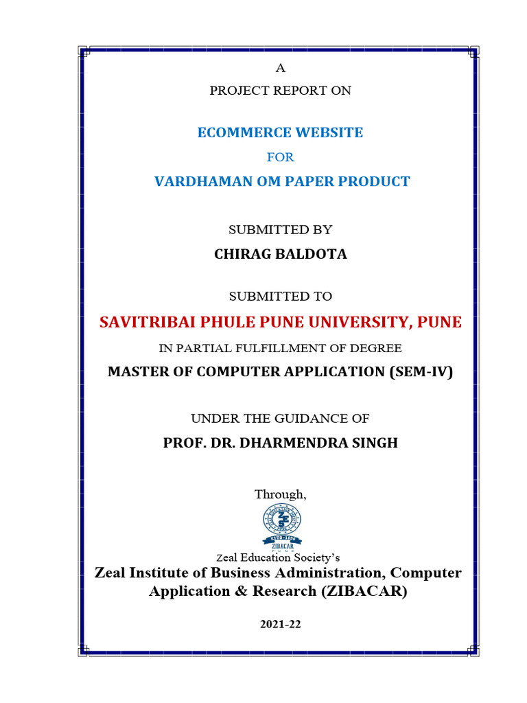 Ecommerce Application Project Documentation | PDF | Bootstrap (Front ...