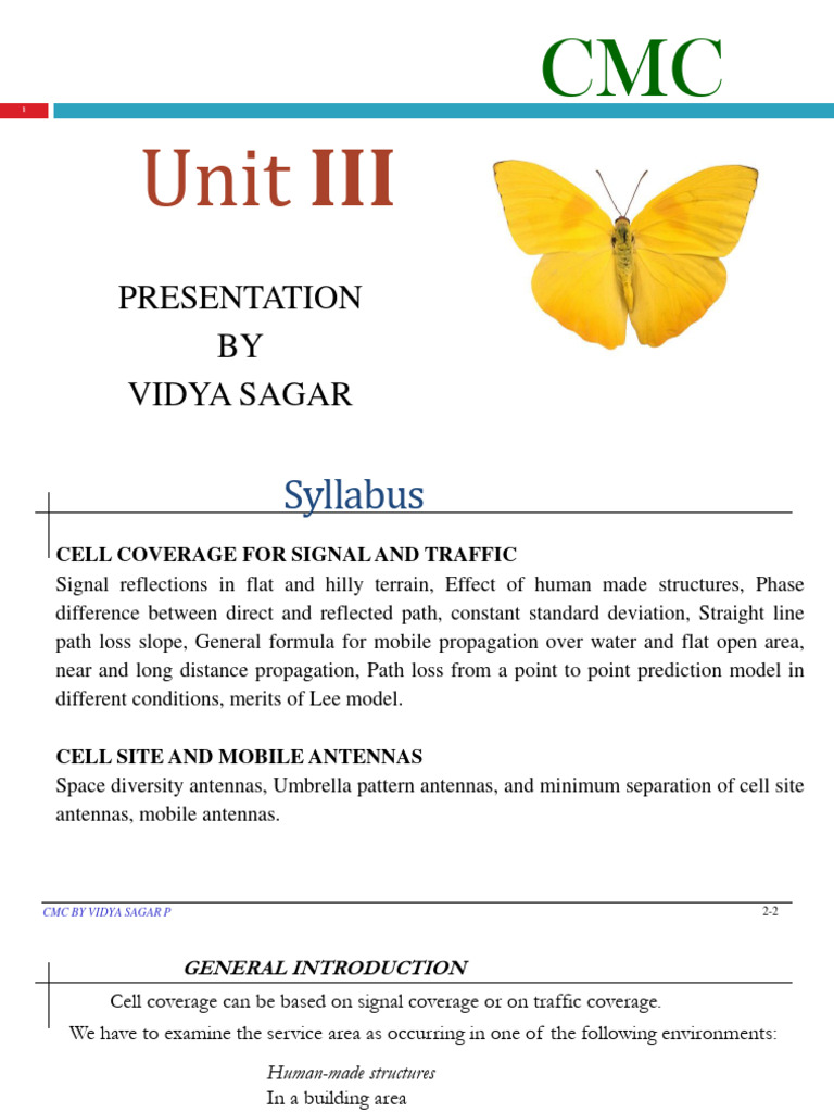 CMC Unit III PPT 2018 | PDF | Antenna (Radio) | Electromagnetic Radiation