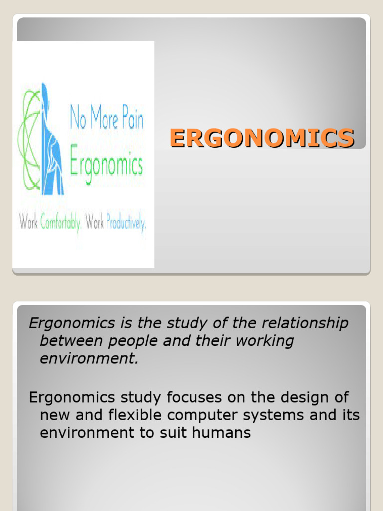 2 Ergonomics | PDF | Computers | Technology & Engineering