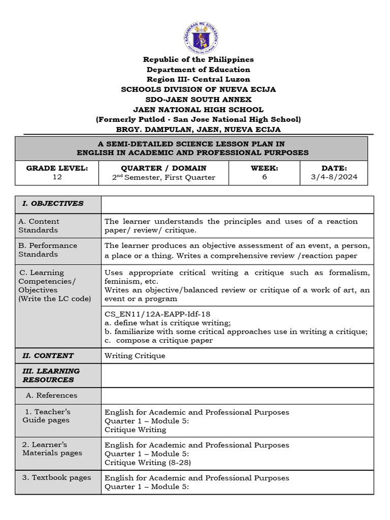 Critique Writing | PDF | Learning | Cognitive Science