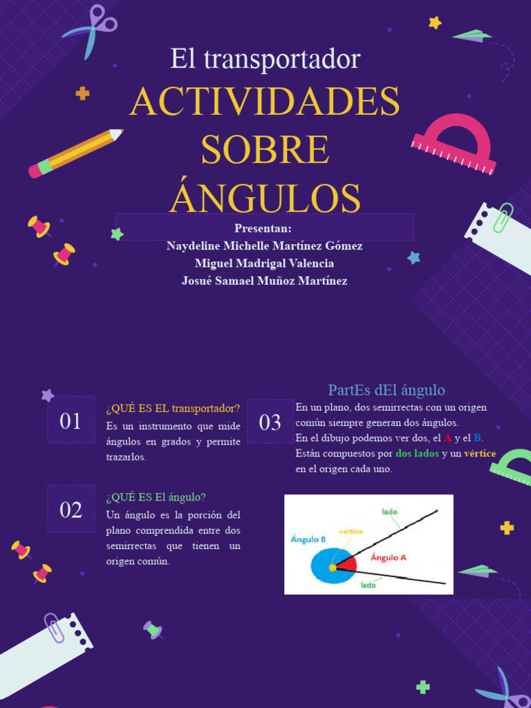 Technical Drawing Subject for Elementary_ Angles Activities by Slidesgo ...
