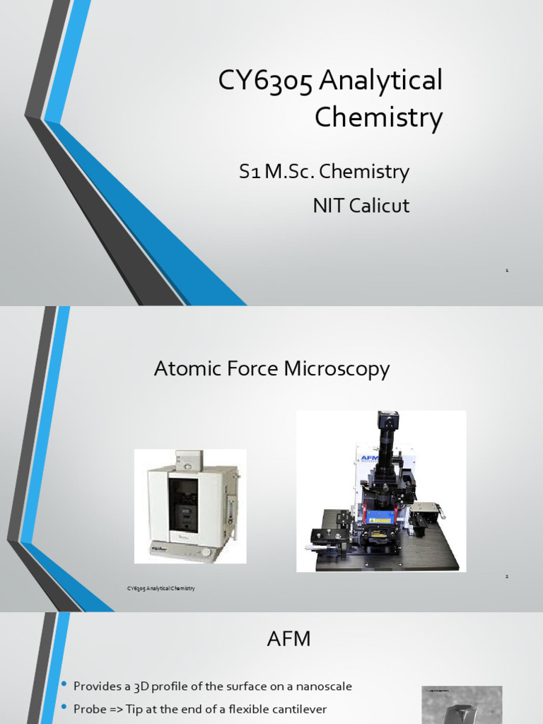 Afm 1 | Download Free PDF | Atomic Force Microscopy | Materials