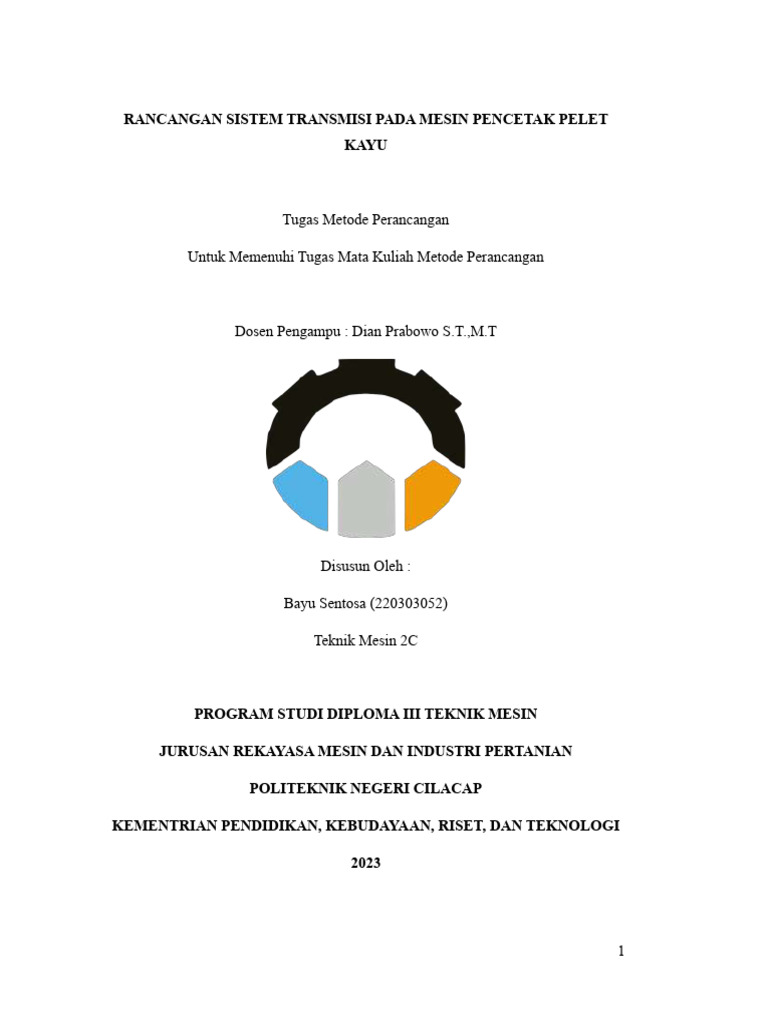 Rancangan Transmisi Mesin Pelet Kayu | PDF | Seni | Komputer