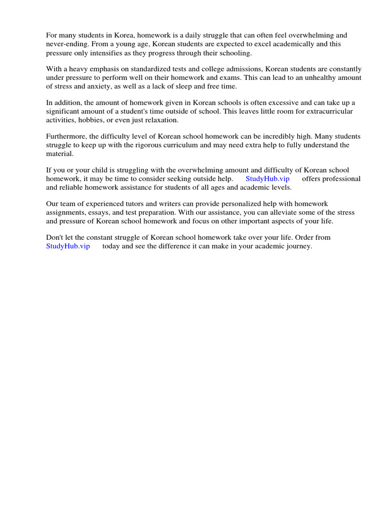 Korean School Homework | PDF | Homework | Teachers