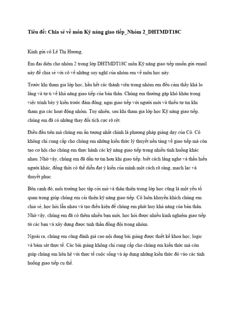 Thư điện tử KNGT | PDF