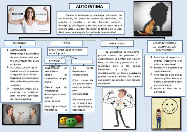 Mapa Conceptual de La Autoestima 5 | PDF | Autoestima | Sicología