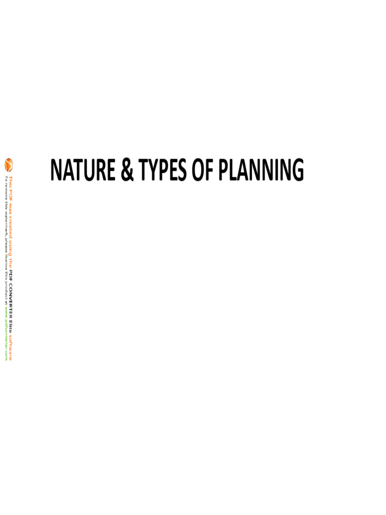 Nature - Types of Planning | PDF | Urban Planning | Urban Design