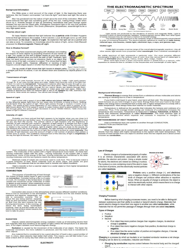 Grade 7 - Light_Heat_Electricity | PDF