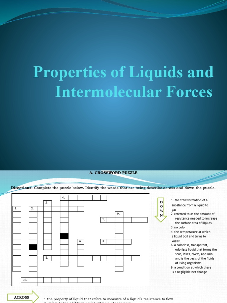 2.liquids and Water | PDF | Liquids | Intermolecular Force