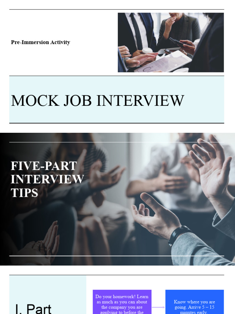 Mock Job Interview | PDF | Job Interview | Psychology