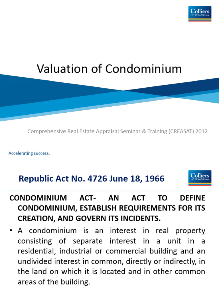 Condominium Valuation Methods Explained | PDF | Real Estate Appraisal ...