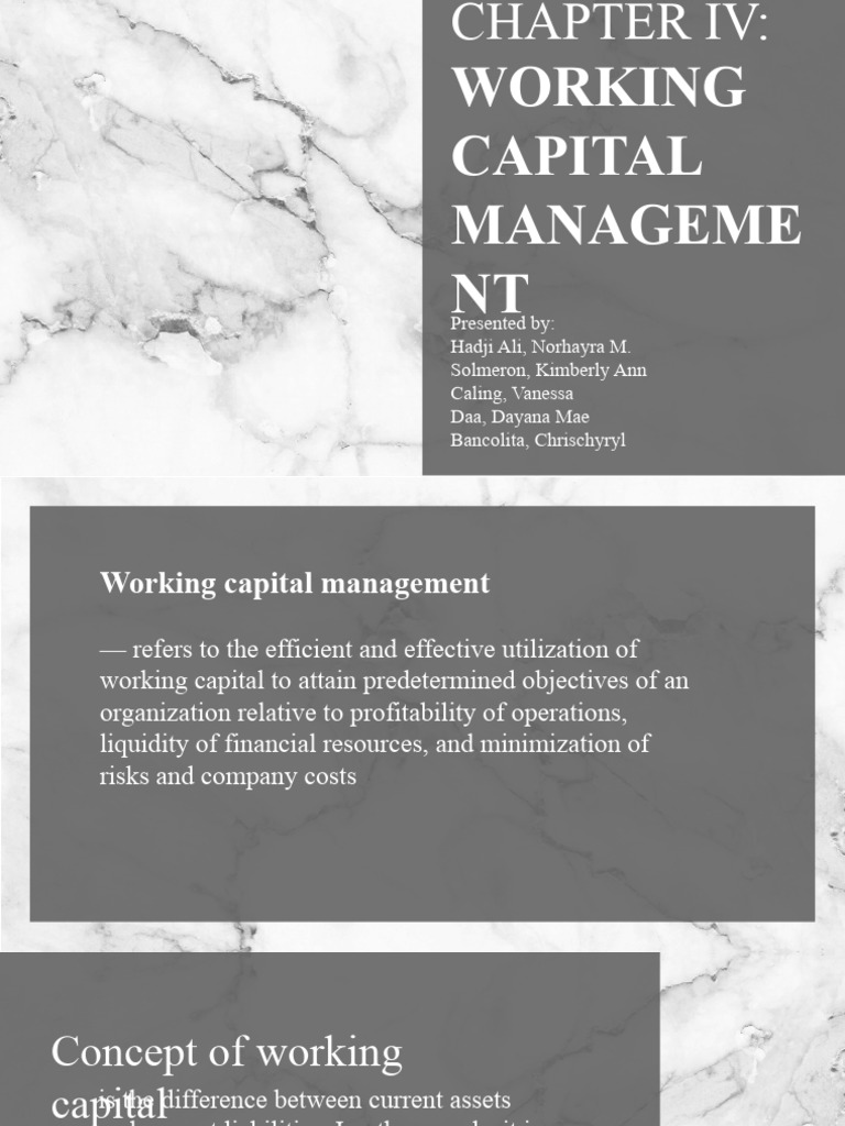 WORKING-CAPITAL-MANAGEMENT | PDF