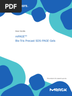 Bio-Rad Mini SDS-PAGE Gel Protocol | PDF | Gel Electrophoresis | Chemistry