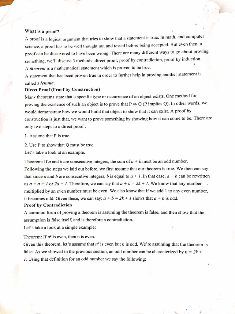 Discrete Proof Pdf
