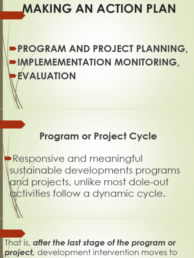 Action Plan for Project Implementation | PDF | Evaluation | Monitoring ...