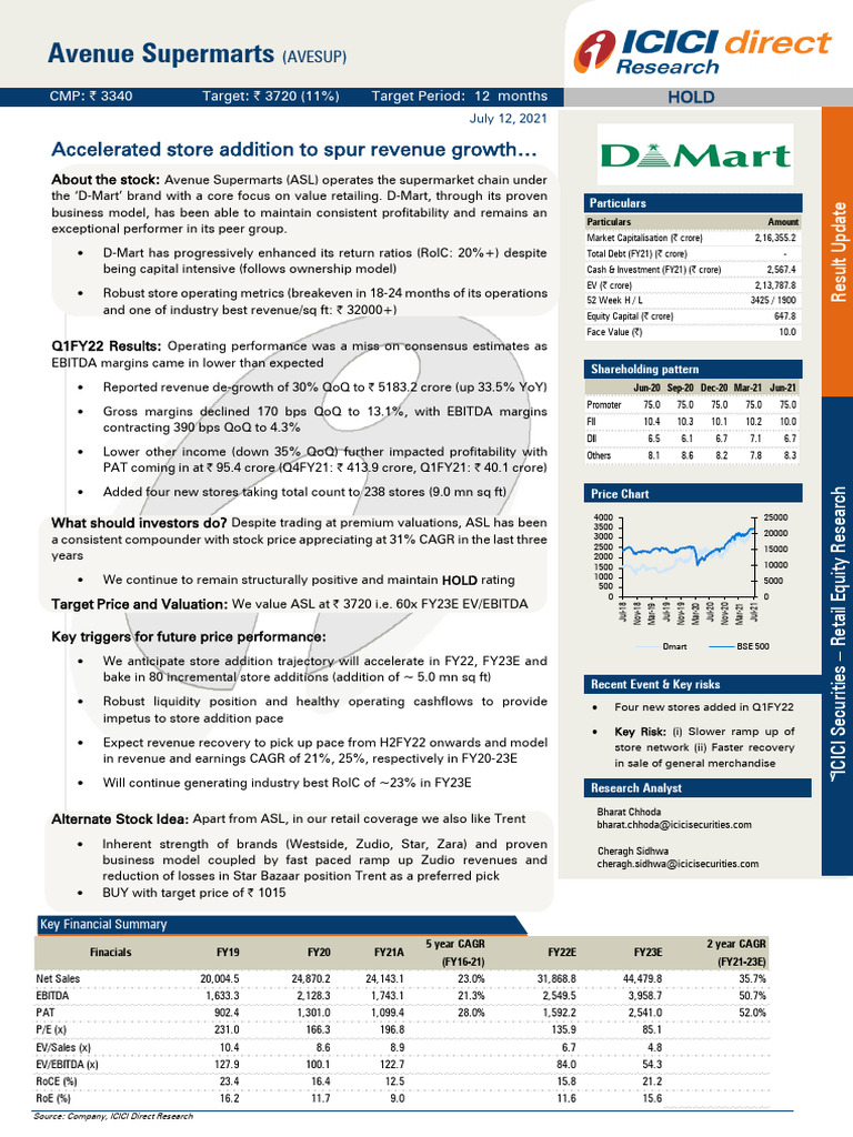 ICICI DIRECT RESEARCH | PDF | Expense | Valuation (Finance)
