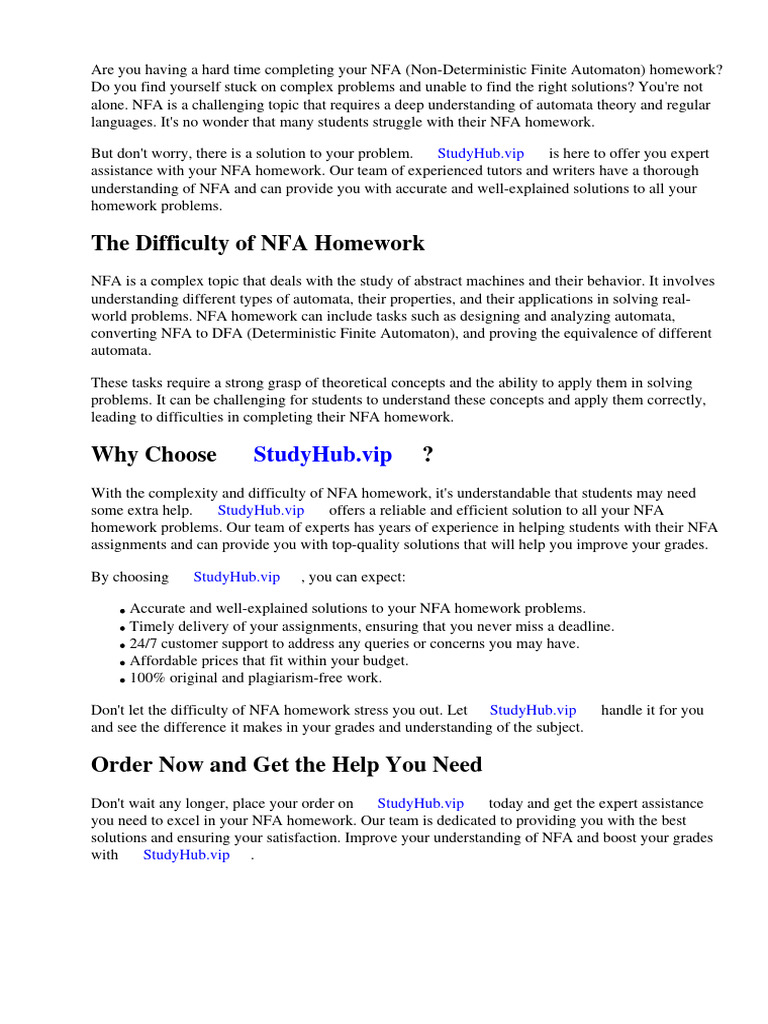 Nfa Homework Solutions | Download Free PDF | Theory Of Computation ... Nfa Homework Solutions | Download Free PDF | Theory Of Computation ...