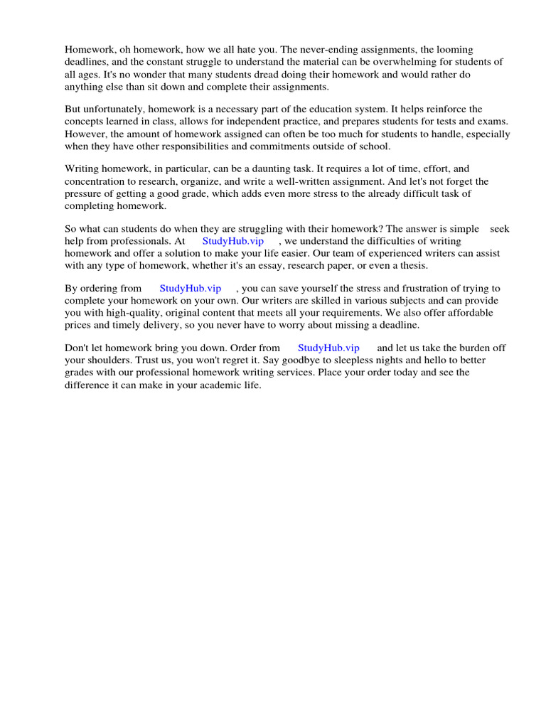 Homework Oh Homework I Hate You Stink | PDF | Poetry | Rhyme