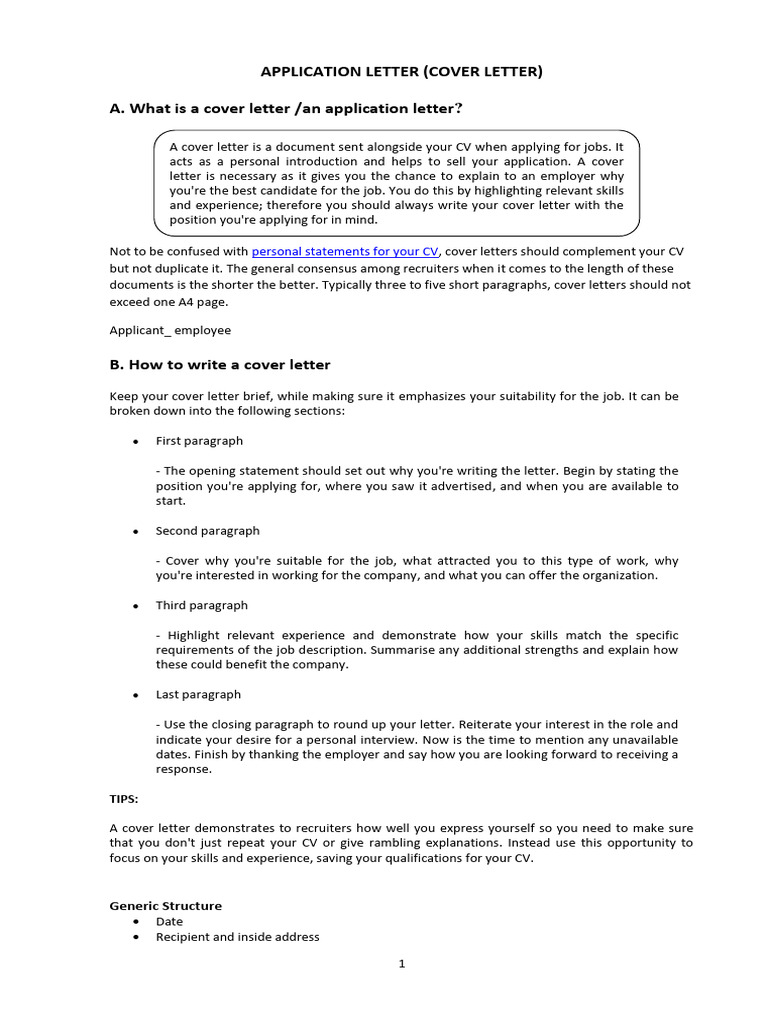 LKPD - Cover Letter & CV - Siswa | PDF | Résumé