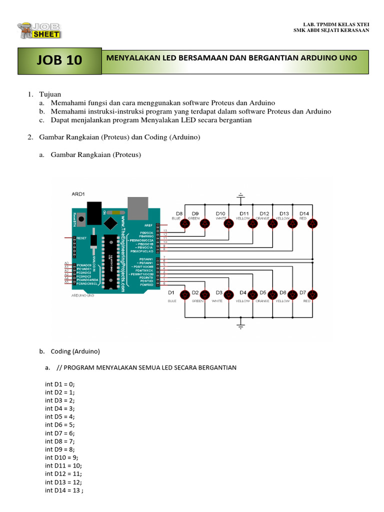 Rangkaian LED Bergantian dengan Arduino | PDF | Chess Openings | Chess ...