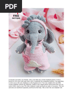 Elya The Crochet Bunny Amigurumi Free Pattern | PDF | Crochet | Stuffed ...