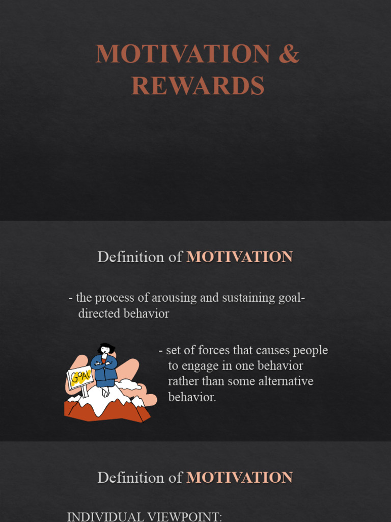 Motivation and Rewards | Download Free PDF | Motivational | Motivation
