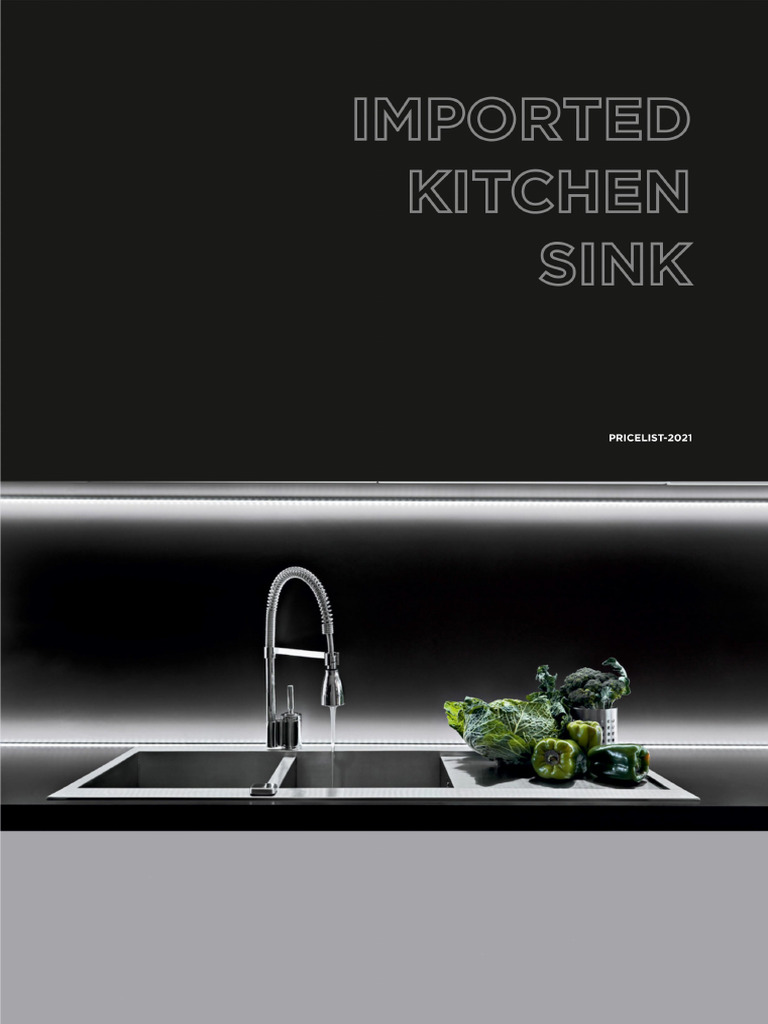 Imported Kitchen Sink Pricelist Brochure | PDF