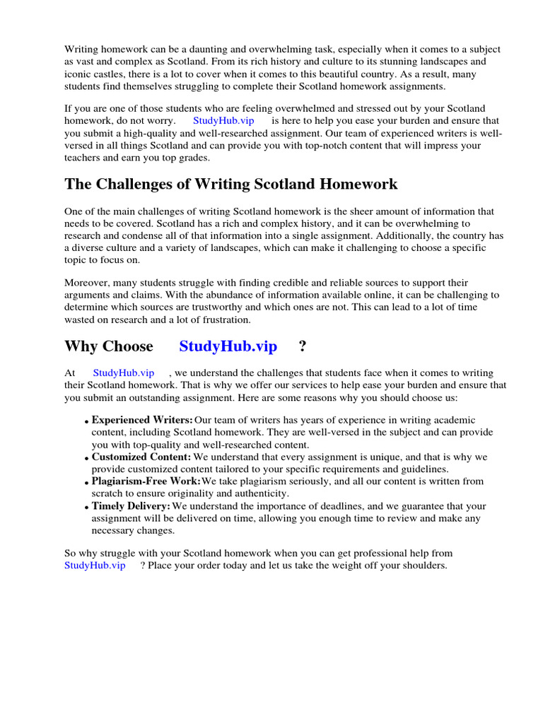 Scotland Homework | PDF | Edinburgh | Scotland