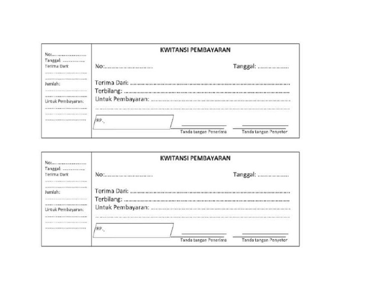 Kwitansi Pembayaran | PDF