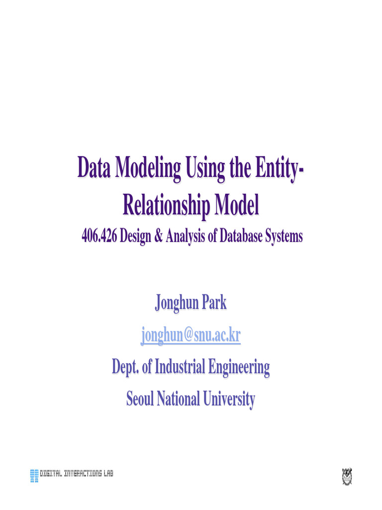 Data Modeling Using The Entity Relationship Model Pdf Databases Information Technology