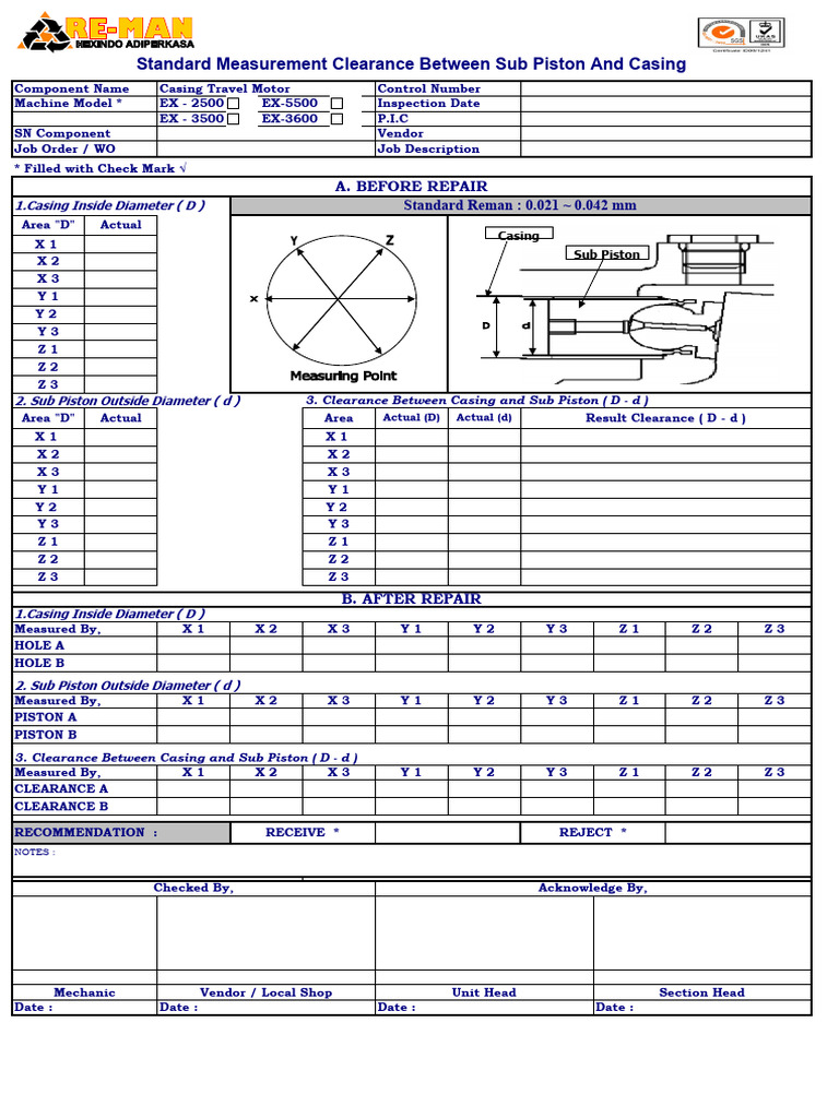 Casing Travel Motor | PDF | Classes Of Computers