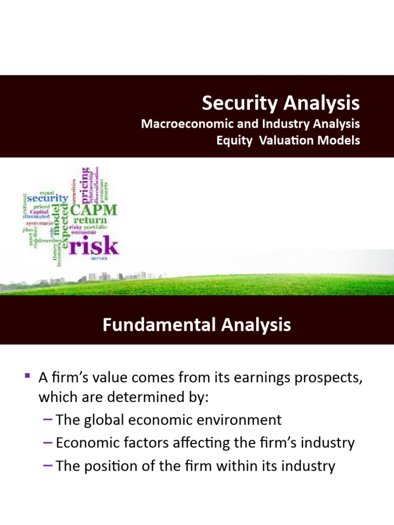 11 Security Analysis | PDF | Macroeconomics | Valuation (Finance)