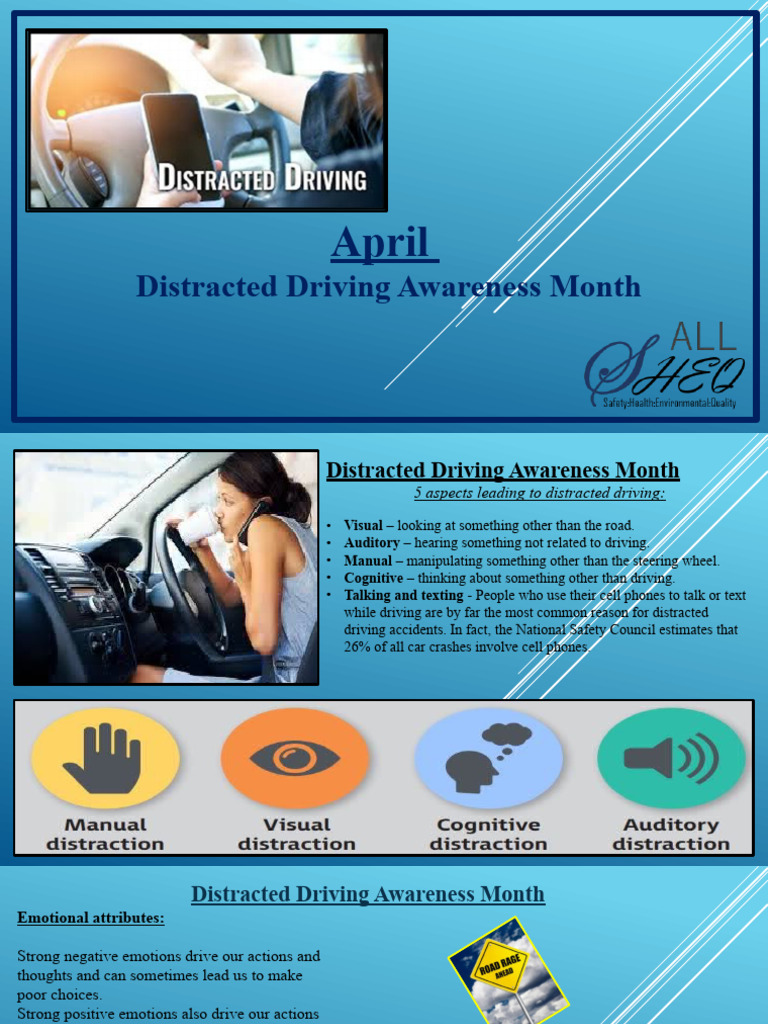 Safe Driving: Avoid Distractions | PDF | Traffic Collision | Driving
