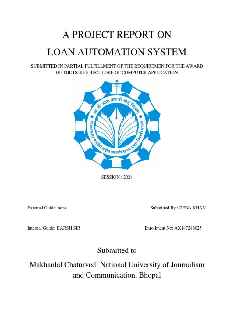 Zeba Loan Automation System | PDF | Databases | Random Access Memory