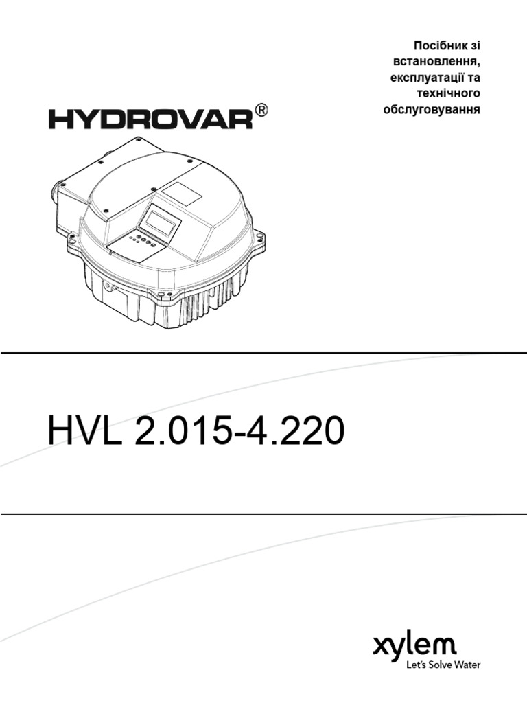 Hydrovar Instruktsiya | PDF