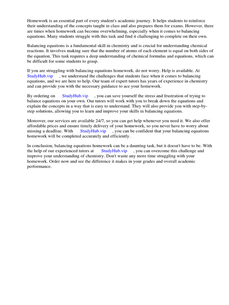 Balancing Equations Homework Key | PDF | Equations | Worksheet