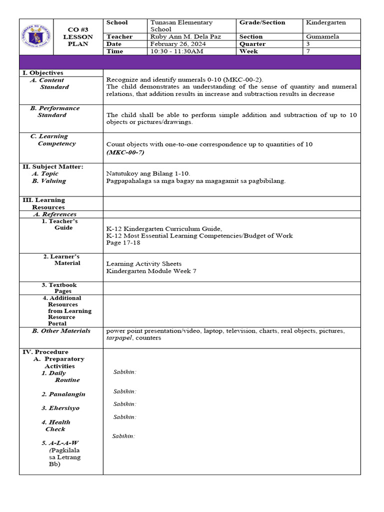 3 Validated Dela Paz Cot 3 | PDF