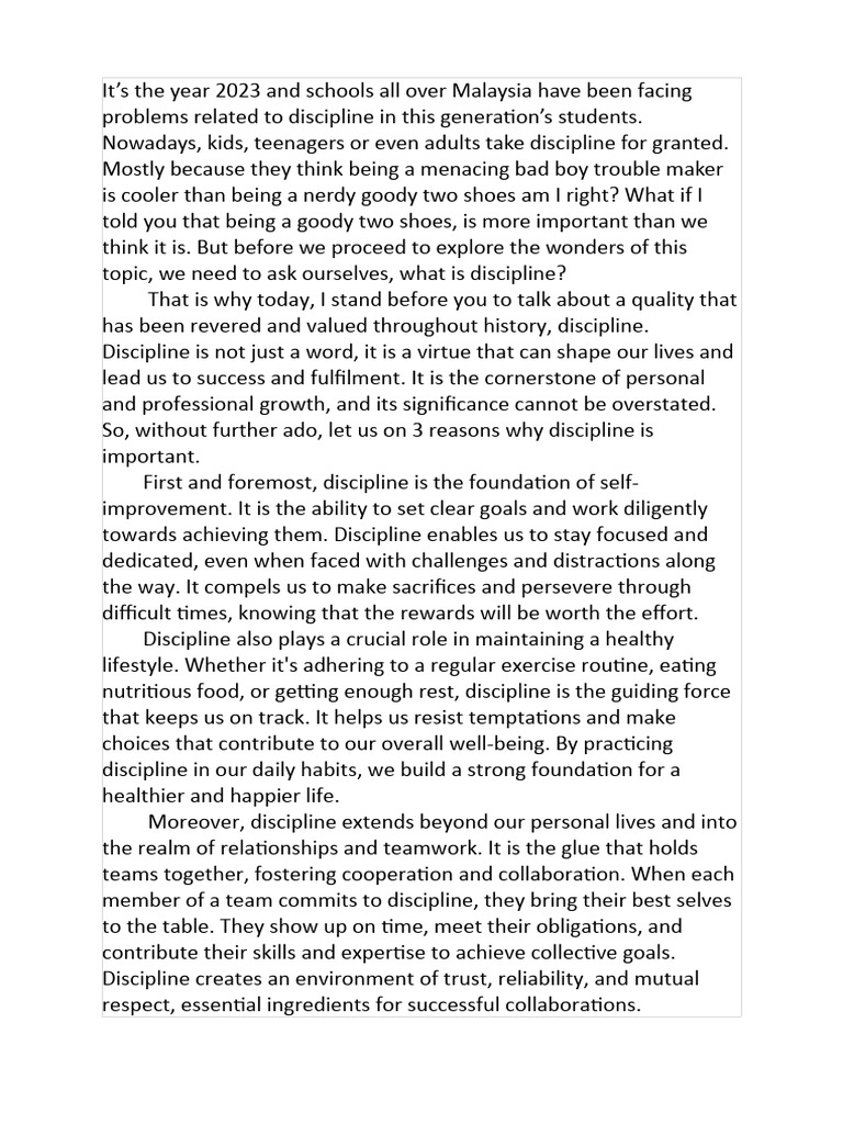 Public speaking Script Final Product | PDF | Disciplines | Popular ...