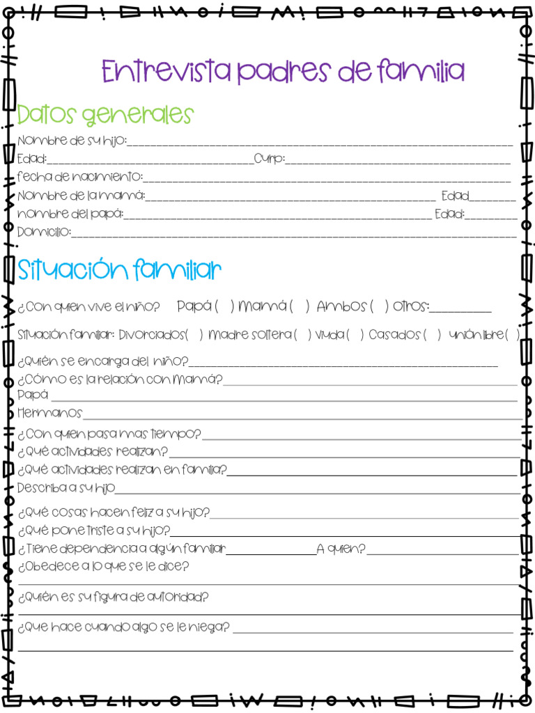 23. ENTREVISTA PADRES DE FAMILIA | PDF