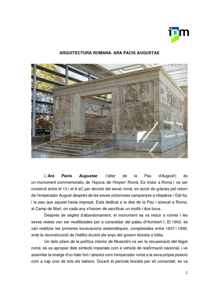 Ara Pacis | PDF