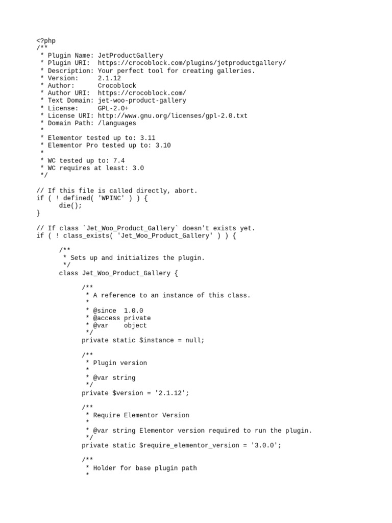 Jet Woo Product Gallery | Download Free PDF | Computer Science | Object Oriented Programming