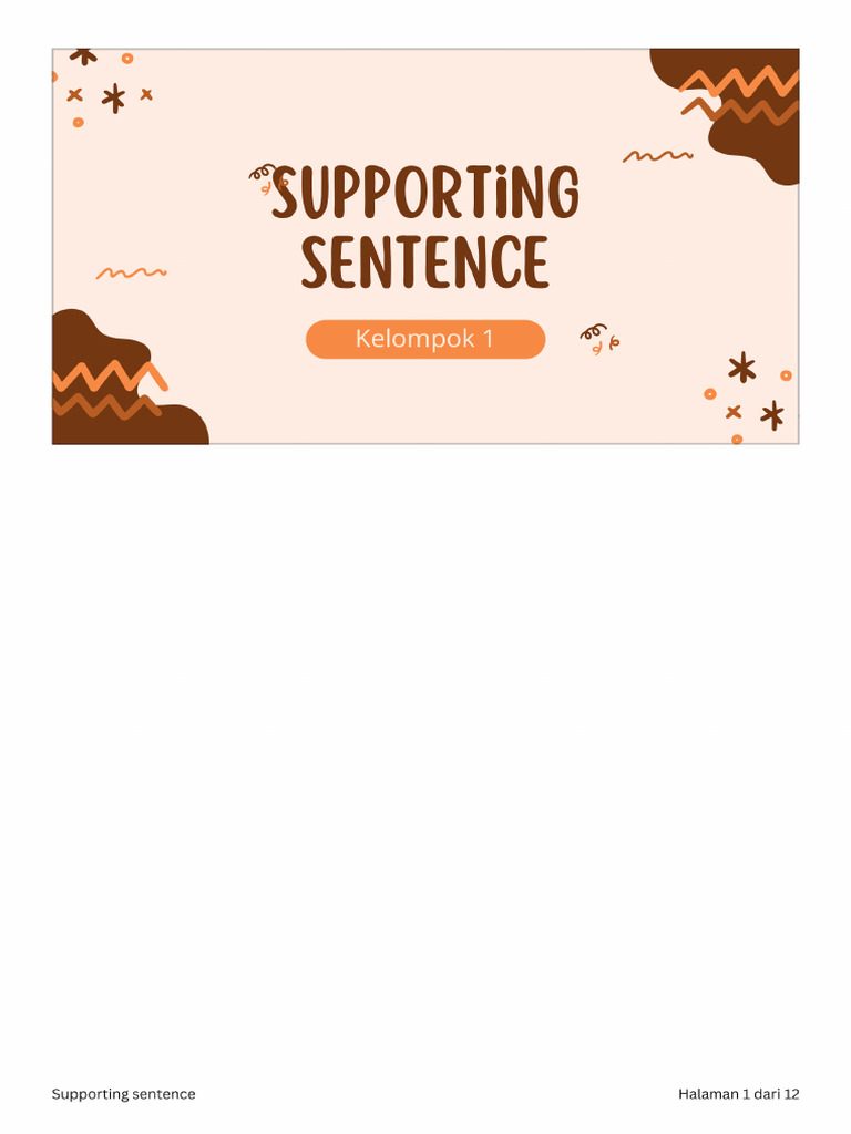 Supporting Sentence - 20231102 - 192230 - 0000 | PDF