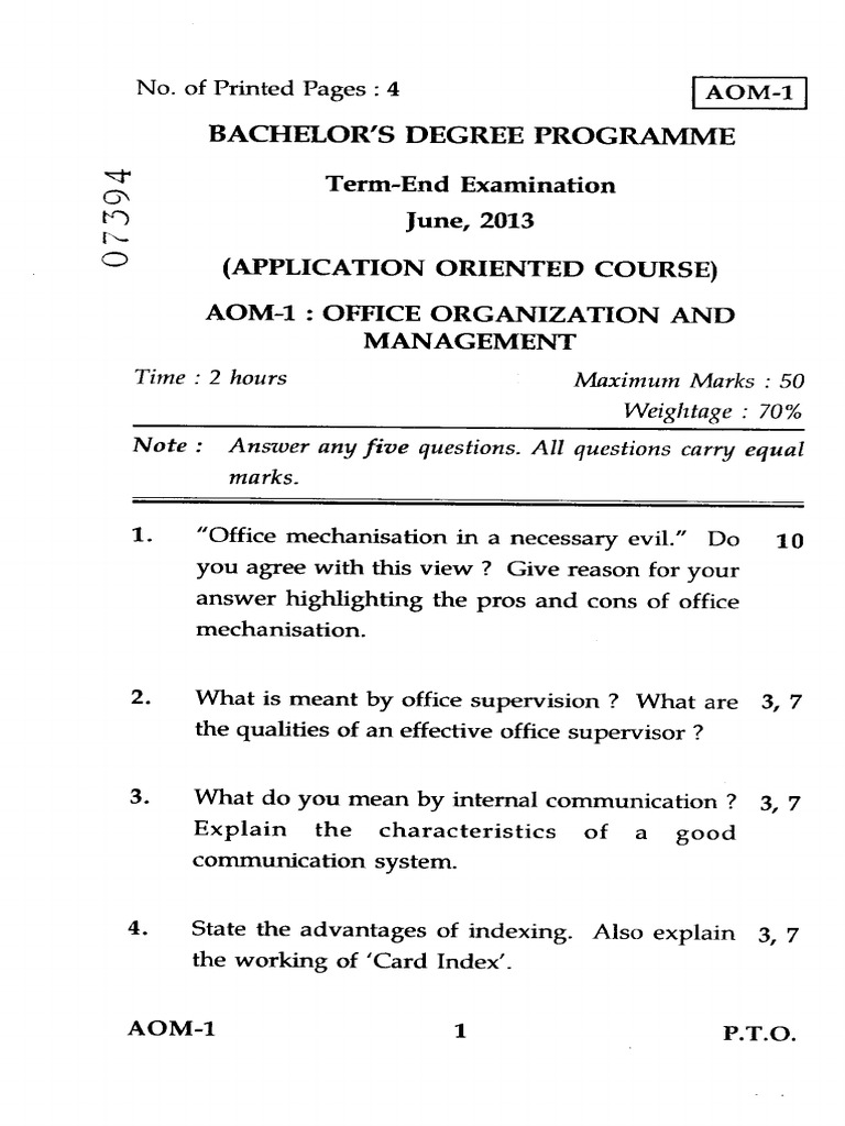 Aom 1 | PDF