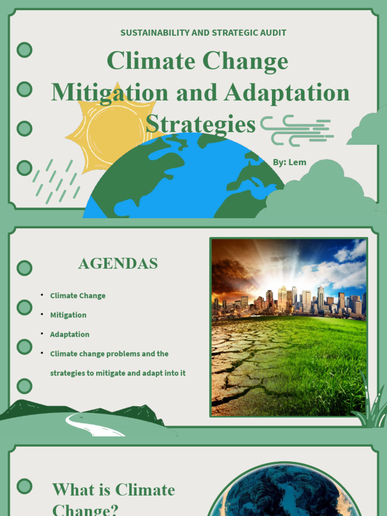 Climate Change Mitigation and Adaptation Strategies | PDF | Climate ...