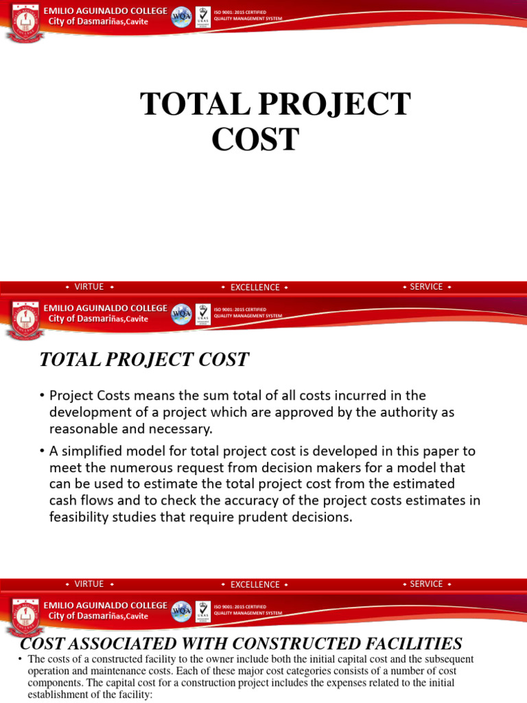 Lesson No. 6 Total Project Cost | PDF | Quality Management | Loans
