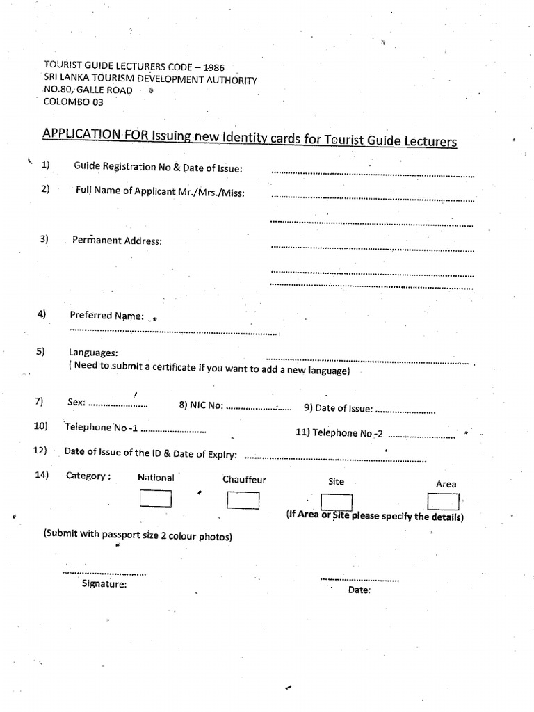 Tour Guide Id Application87340199 | PDF