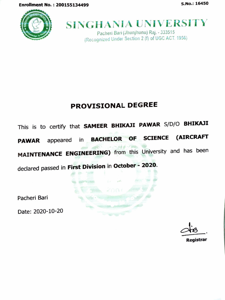 Singhania Universit | PDF | Engineering | Physical Sciences